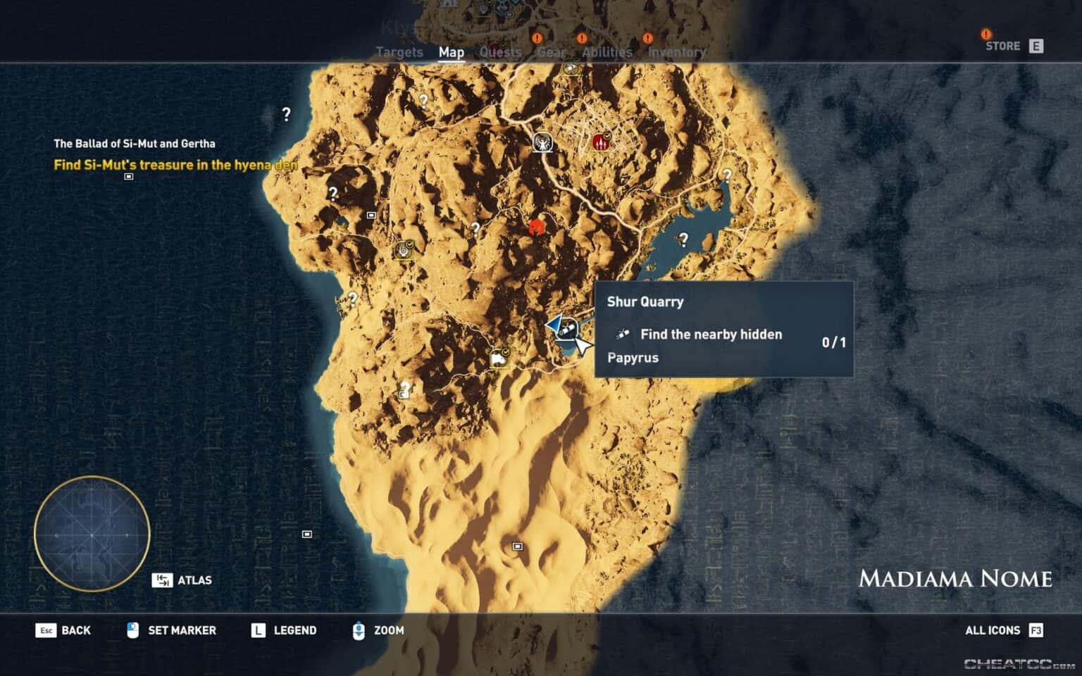 Assassin's Creed: Origins Guide & Walkthrough - Shur Quarry (Location)