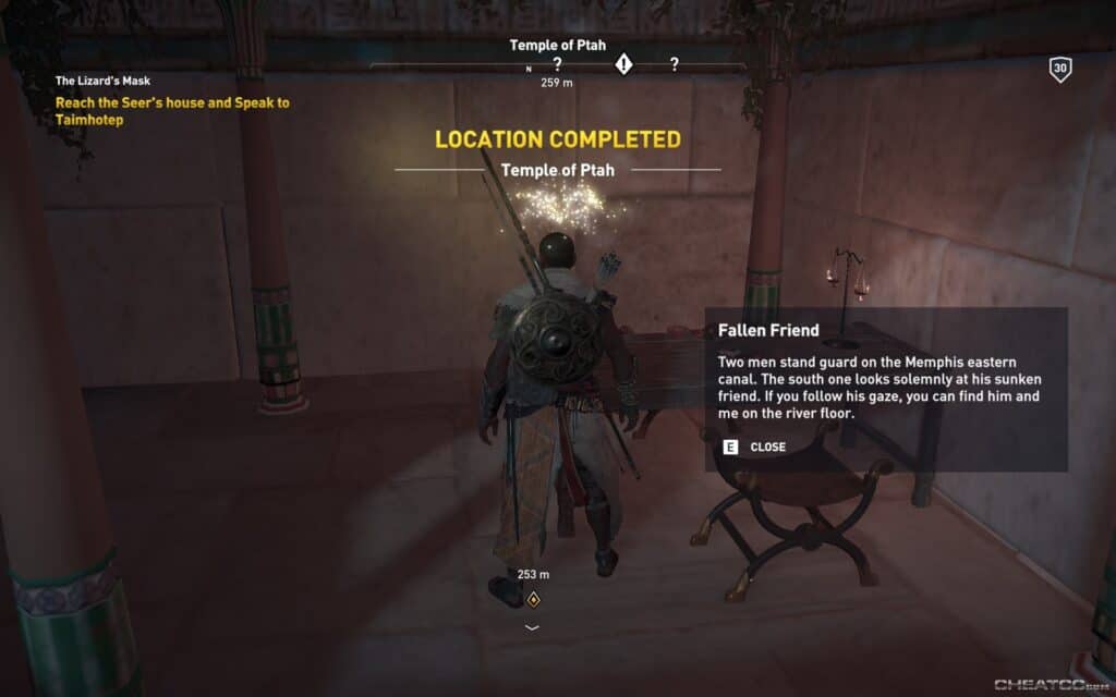 Assassin's Creed: Origins Guide & Walkthrough - Fallen Friend