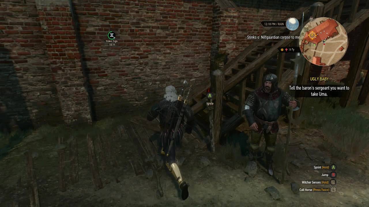 The Witcher 3: Wild Hunt Guide/Walkthrough - Story 21 - Ugly Baby