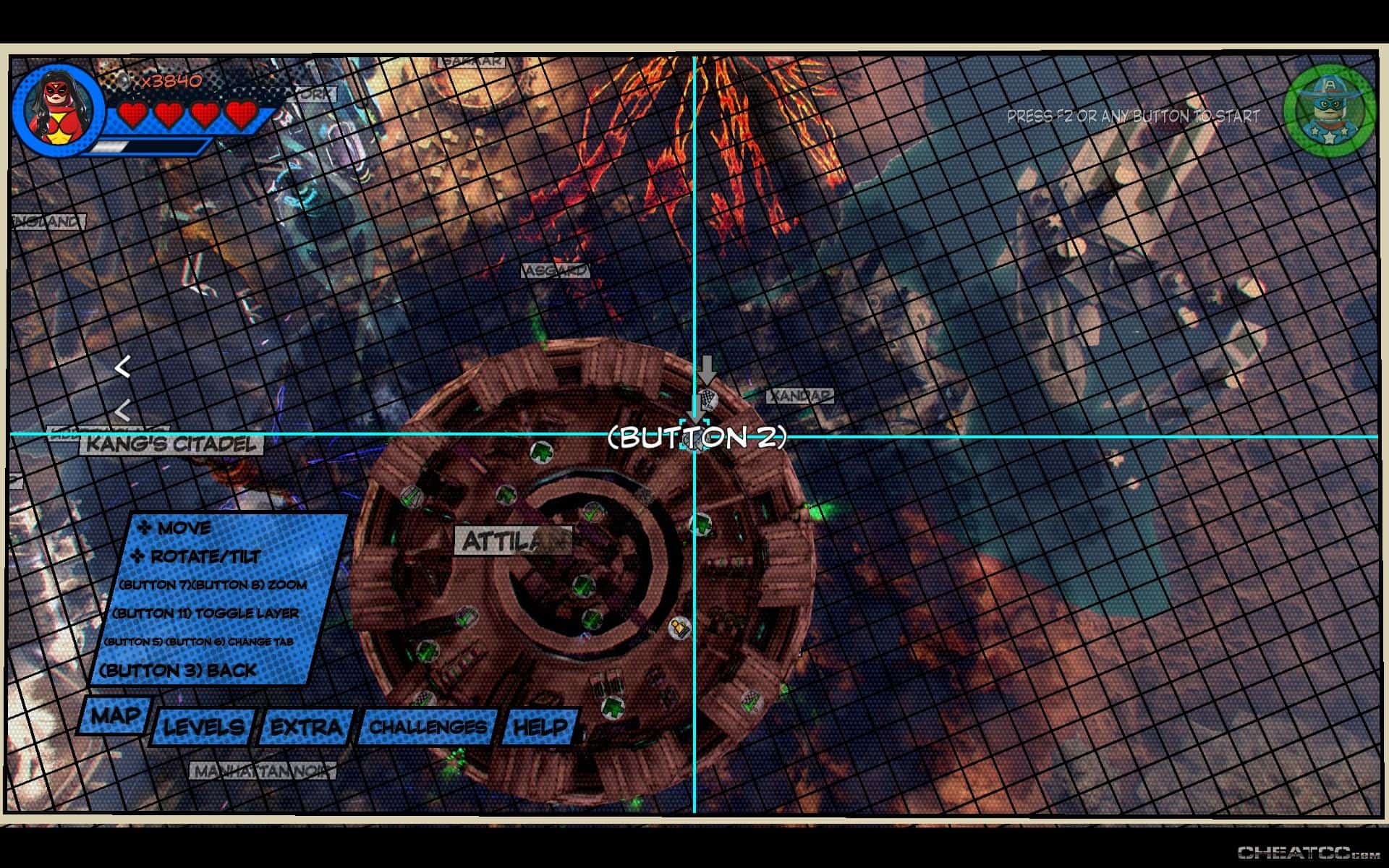 Lego Marvel Superheroes Map