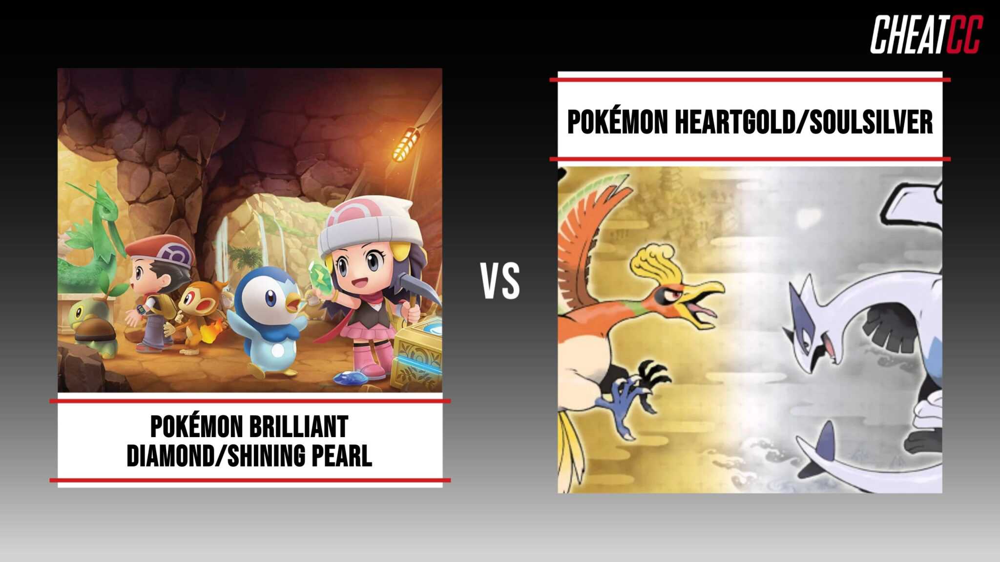 Pokémon Brilliant Diamond & Shining Pearl vs. Pokémon HeartGold ...