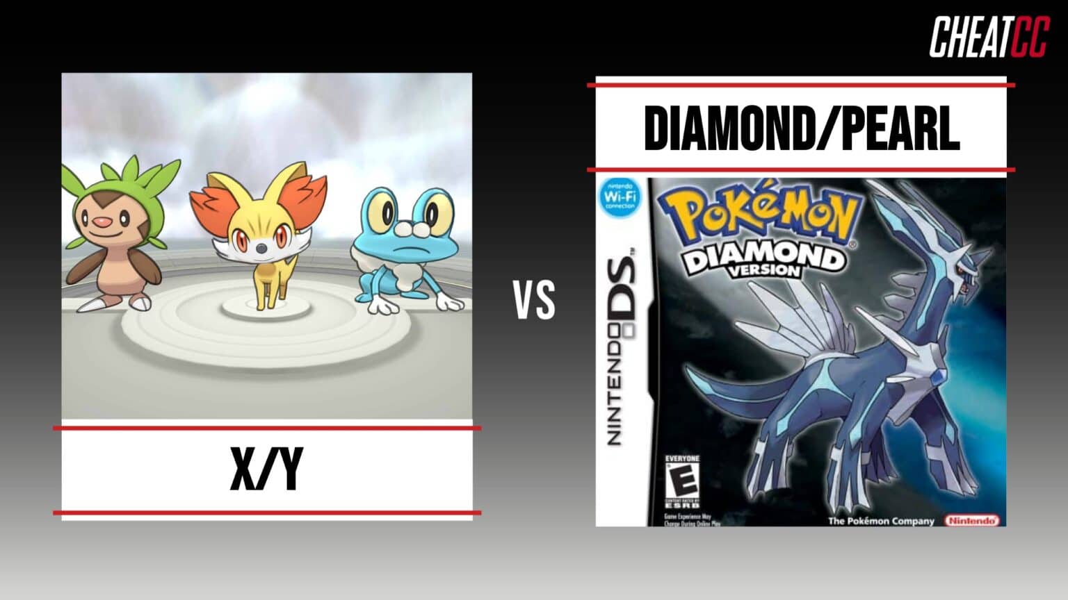 Pokémon Diamond & Pearl vs. Pokémon X & Y: Full Comparison - Cheat Code ...