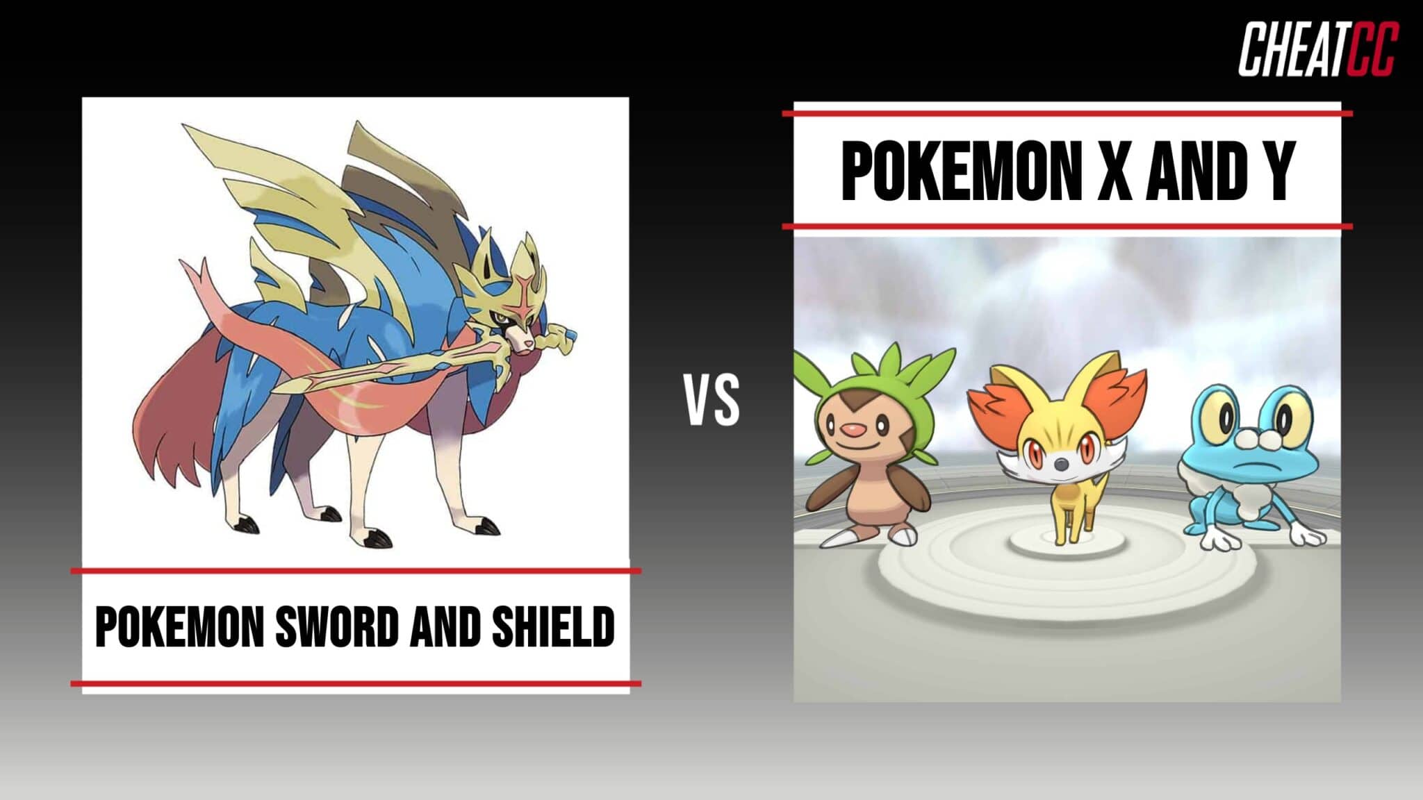 Pokémon Sword and Shield vs. Pokémon X and Y: Full Comparison - Cheat ...
