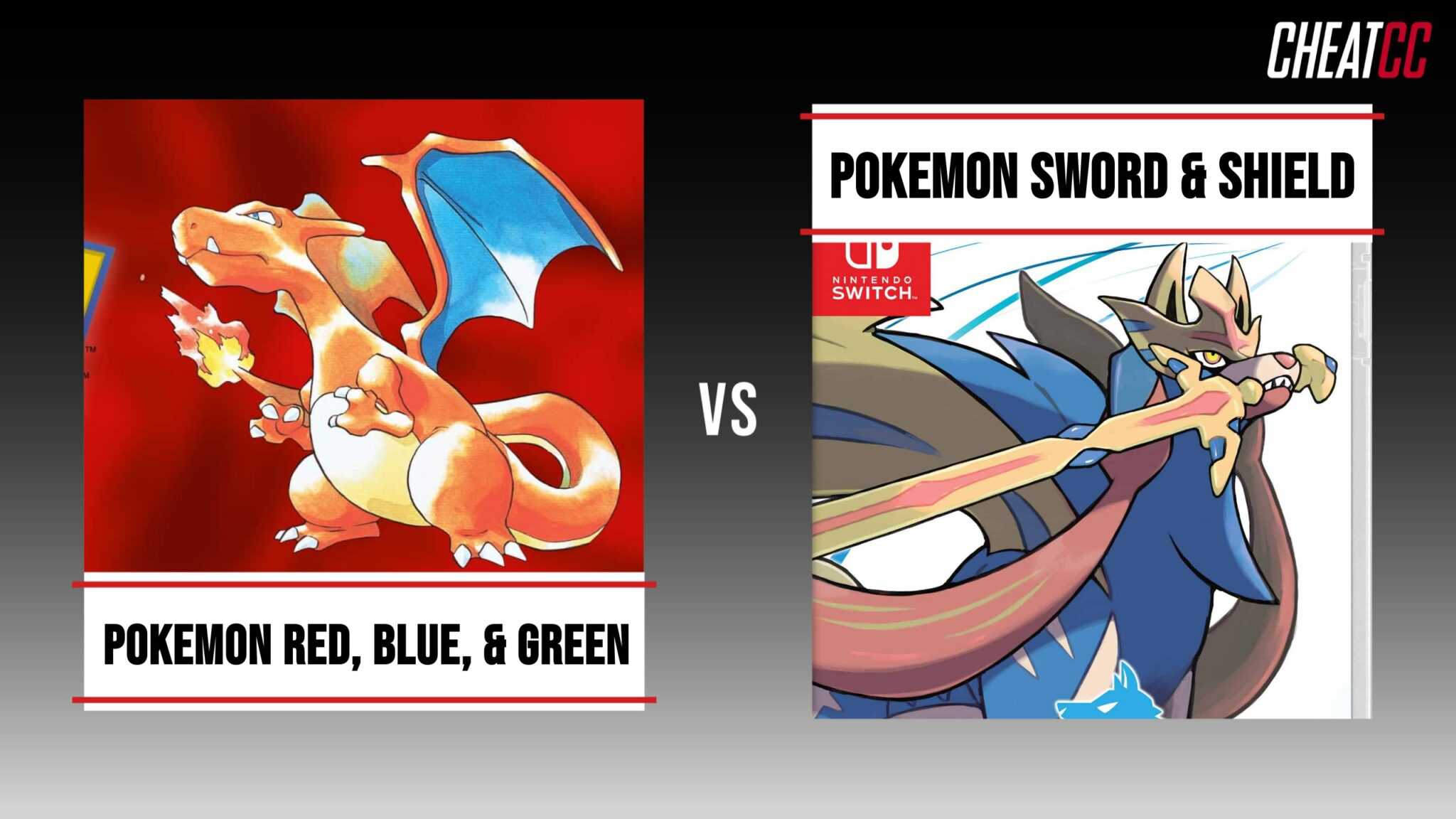 Pokémon Red, Green & Blue vs. Pokémon Sword & Shield: Full Comparison ...