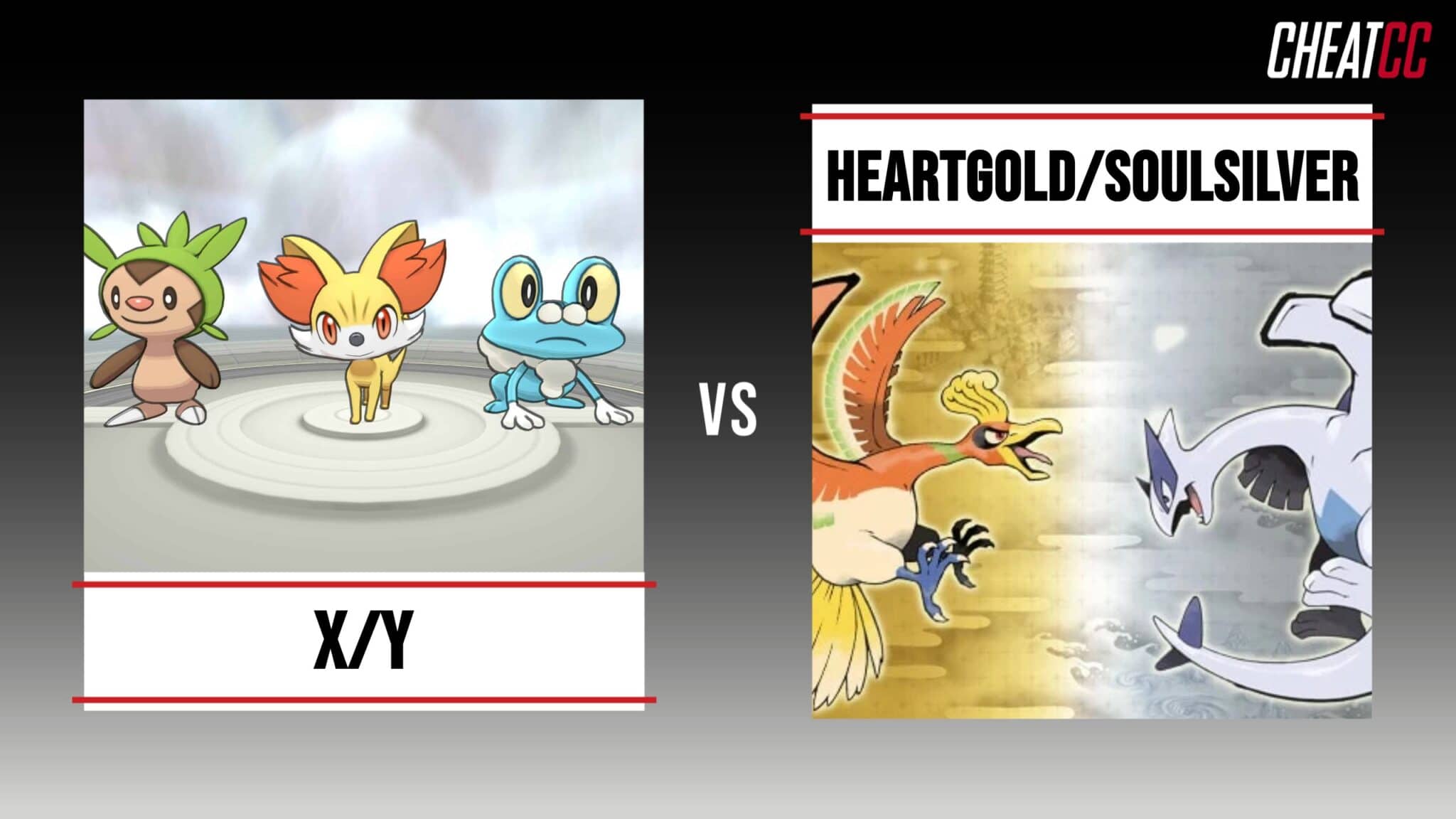 Pokémon X & Y vs. Pokémon HeartGold & SoulSilver: Full Comparison - Cheat Code Central