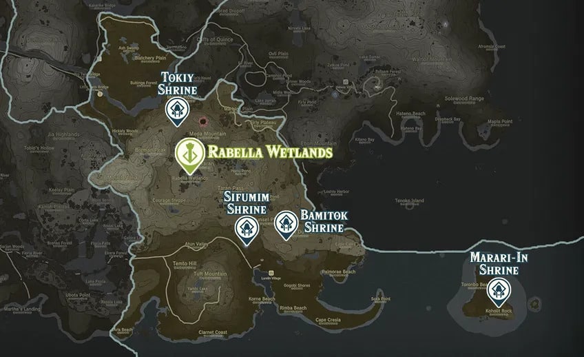 The Legend of Zelda: Tears of the Kingdom - All Shrine Locations ...