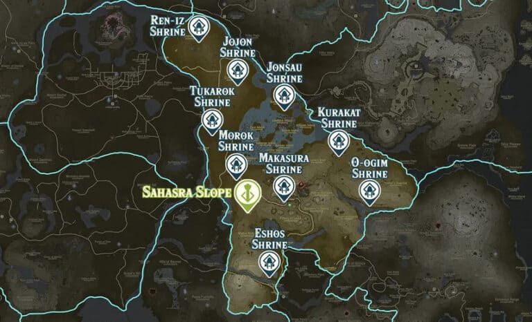 The Legend of Zelda: Tears of the Kingdom - All Shrine Locations ...