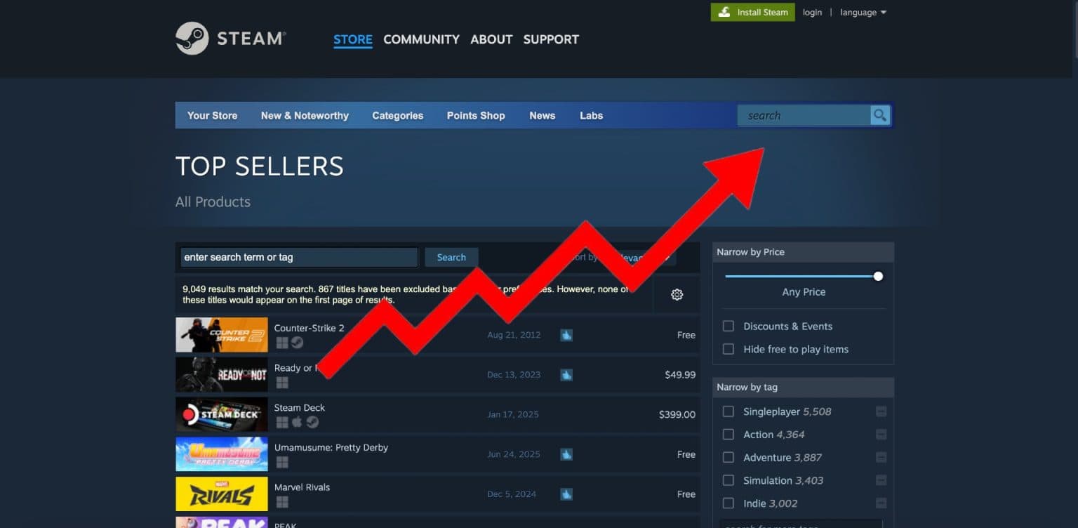 The Best-Selling Paid Games on Steam Right Now - Cheat Code Central